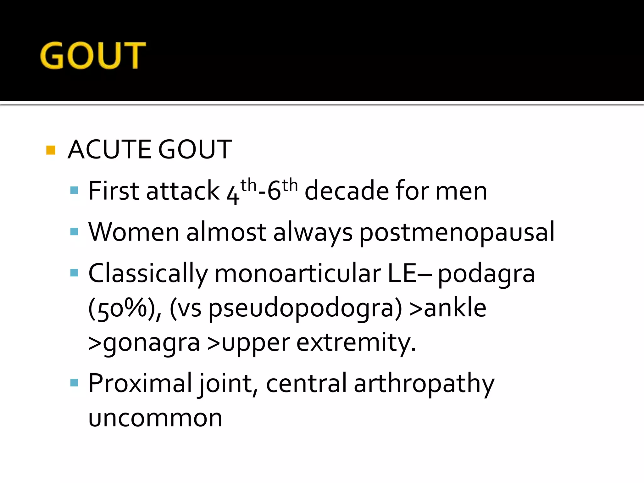 Gout and pseudogout | PPTX