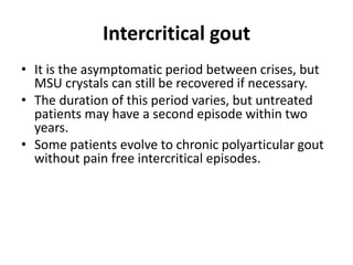 Gout and pseudogout | PPTX