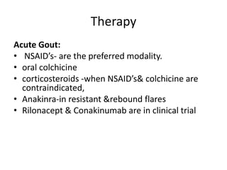 Gout and pseudogout | PPTX