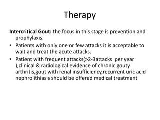 Gout and pseudogout | PPTX