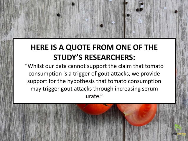 Gout and Tomatoes | PPT