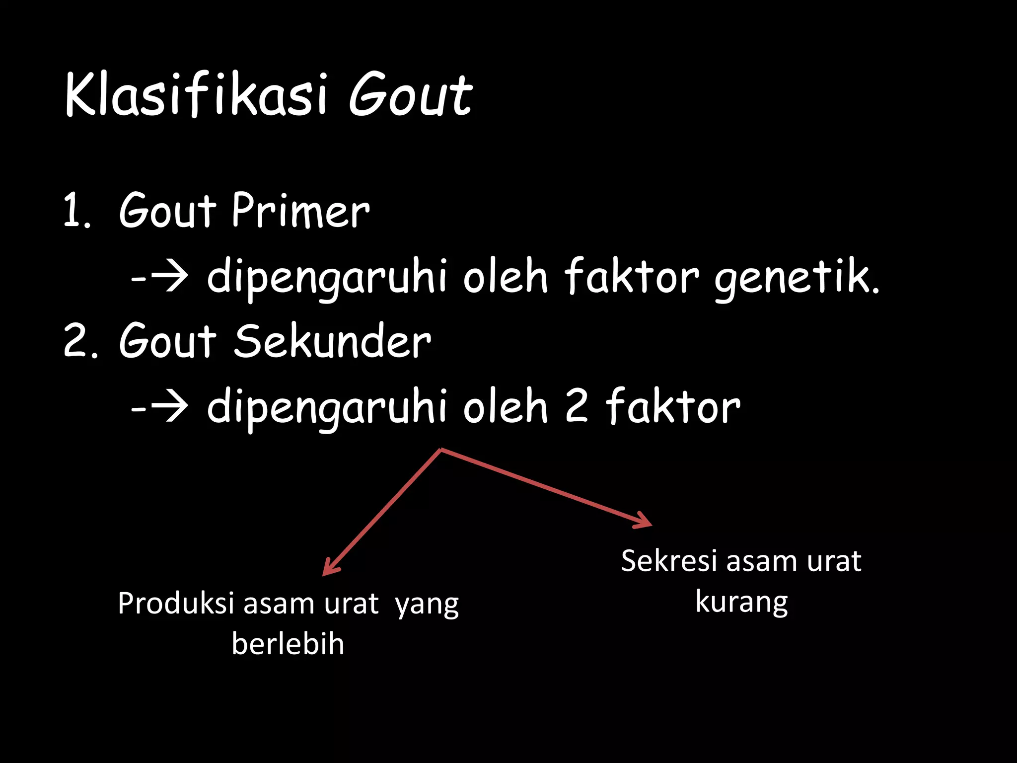 Gout arthritis mine | PPTX
