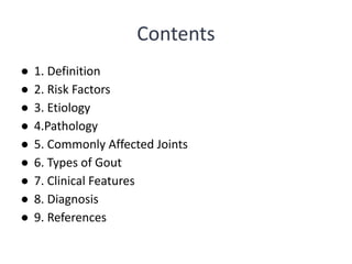 Gout_Arthritis_Presentation.pdf ppt by y | PDF