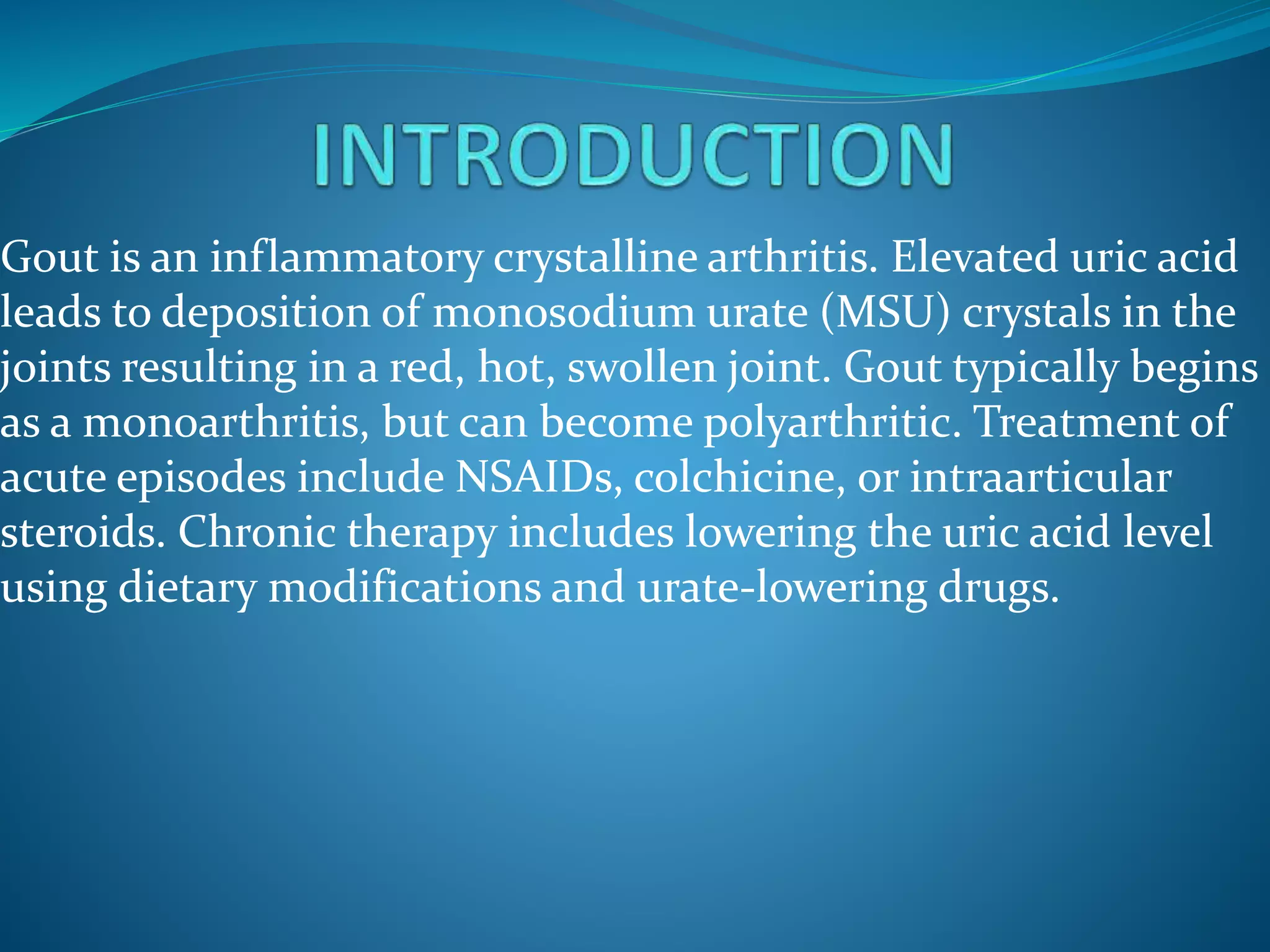 Gout by mohammad nour alsaeed | PPT