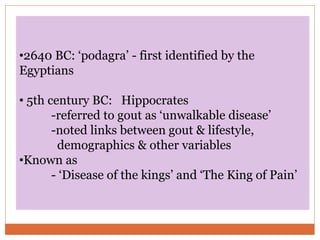 Gout Diagnosis and Management | PPTX