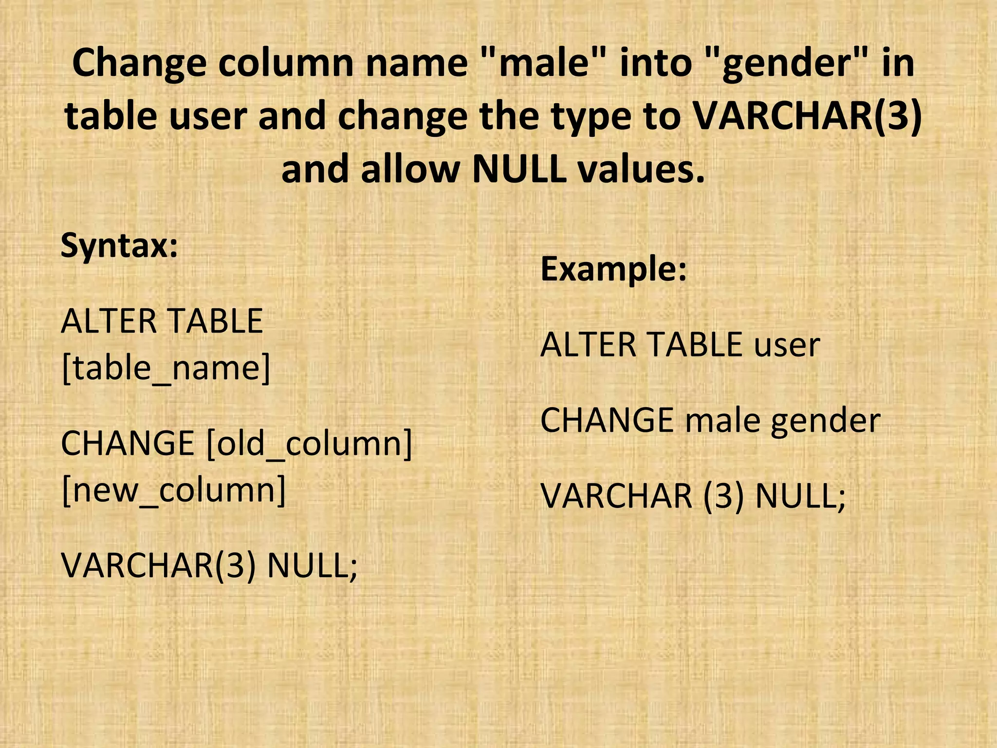 MySQL | PPT | Databases | Computer Software and Applications