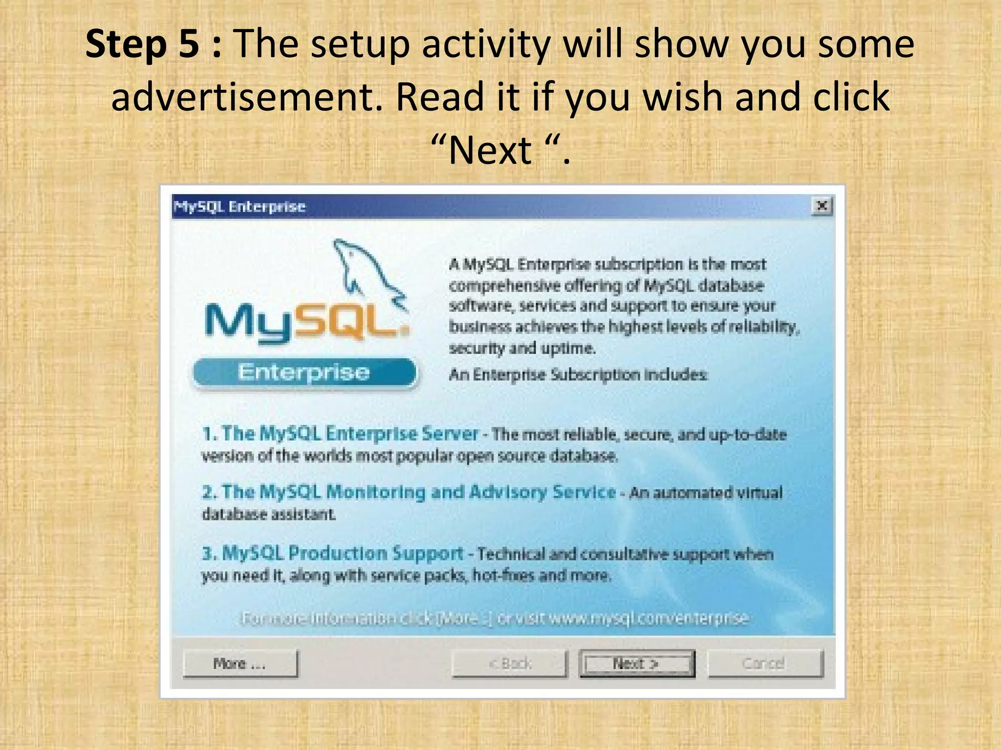 MySQL | PPT | Databases | Computer Software and Applications
