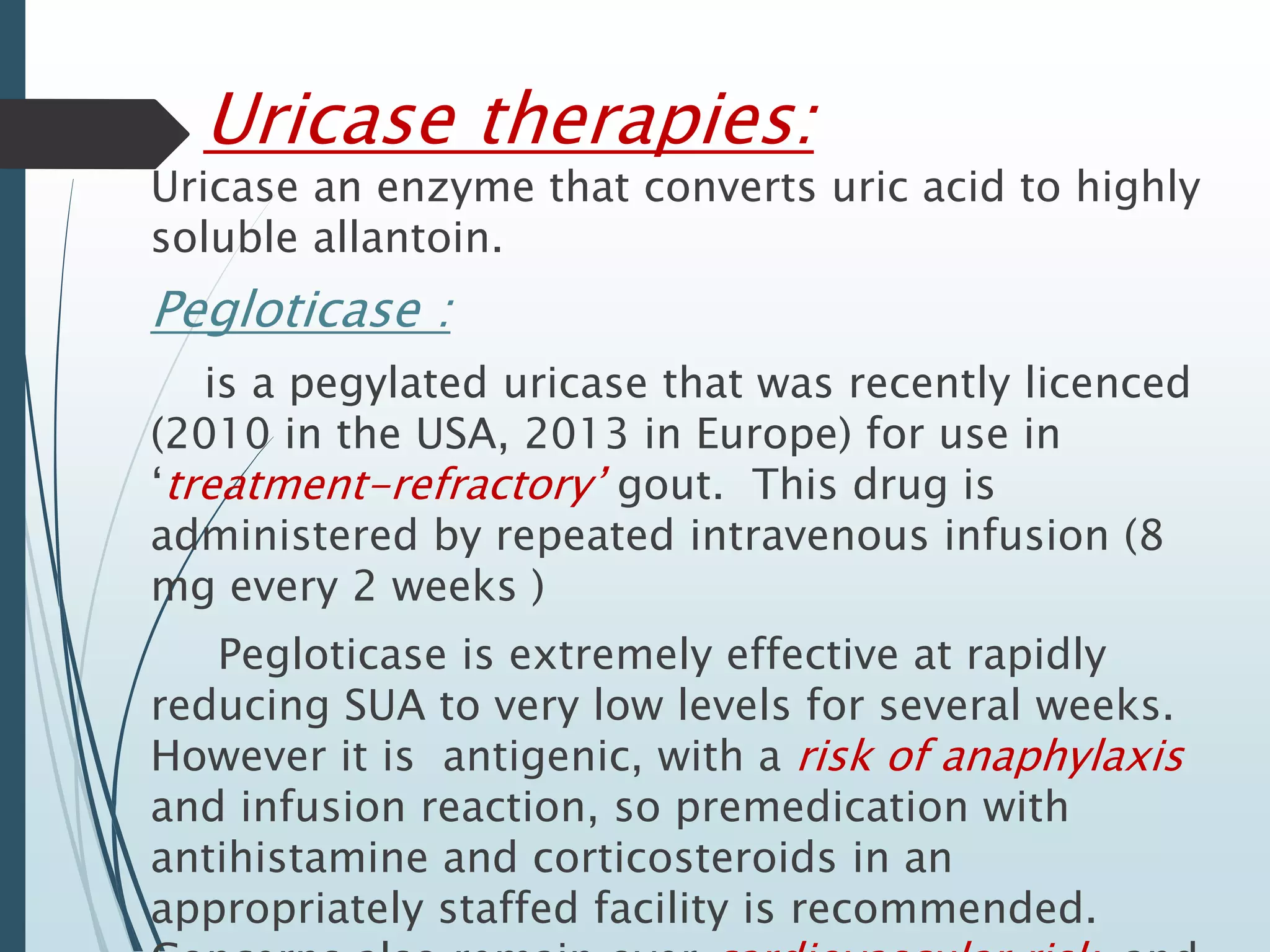 Gout management | PPTX