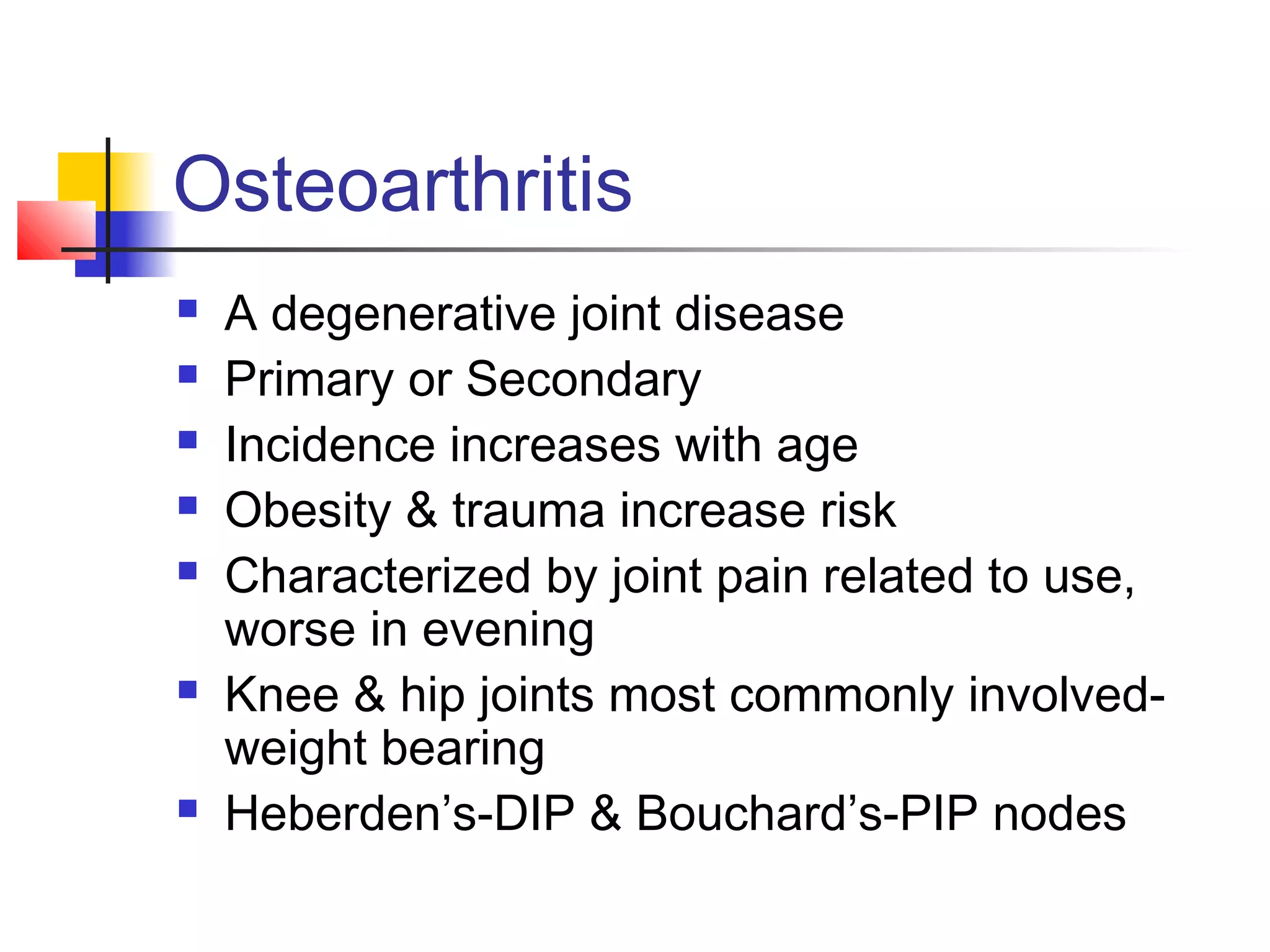 Gout & osteoarthritis | PPT