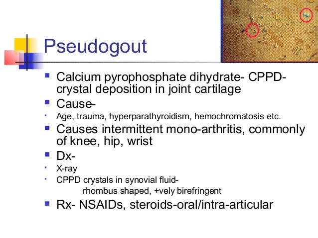 Gout & osteoarthritis