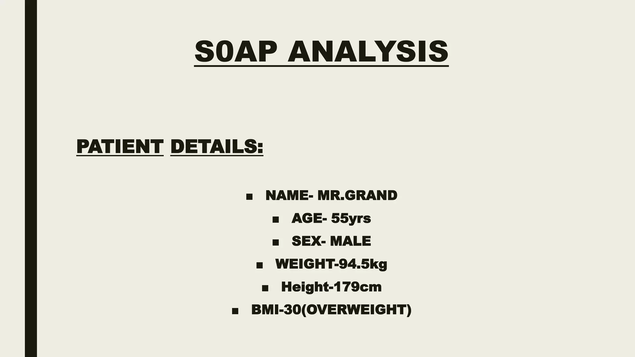 GOUT SOAP FORMAT CASE PRESNTATION. | PPTX