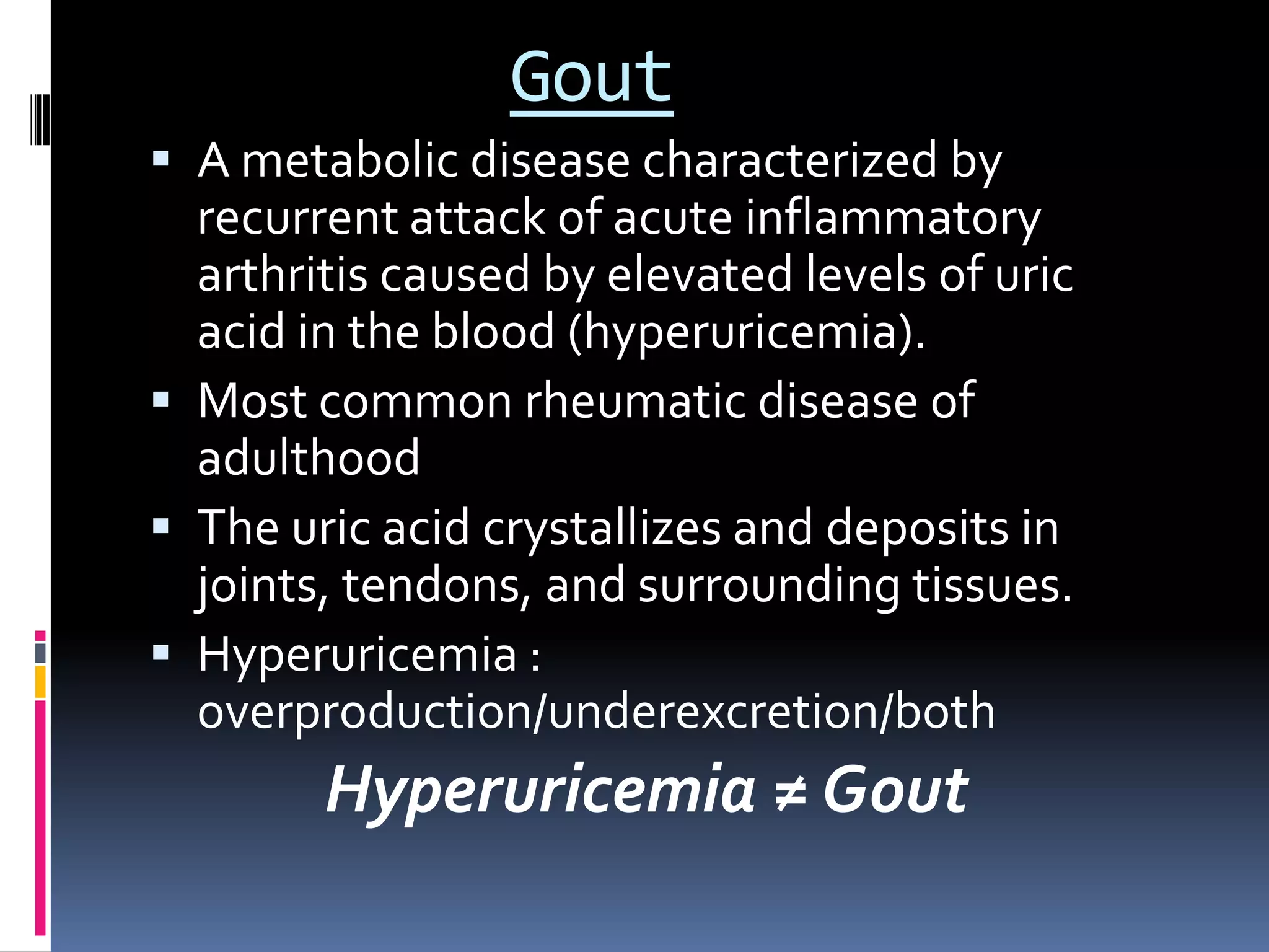 Gout presentation | PPTX