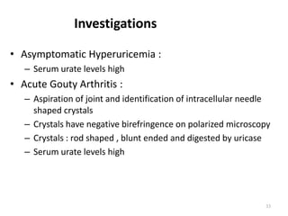 Gout and pseudo gout | PPT