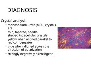 Gout-definition-clinical pictures-diagnosis-treatment | PPTX