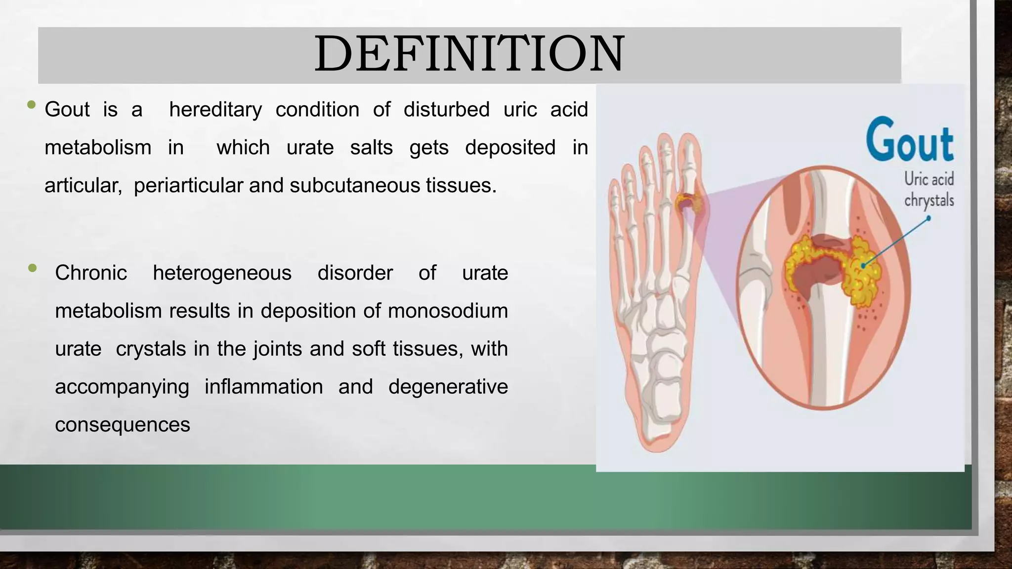 Gouty arthritis | PPTX