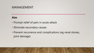 GOUTY ARTHRITIS | PPT