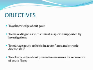 Gouty Athritis , Cause of painful joints ,pseudo gout | PPTX