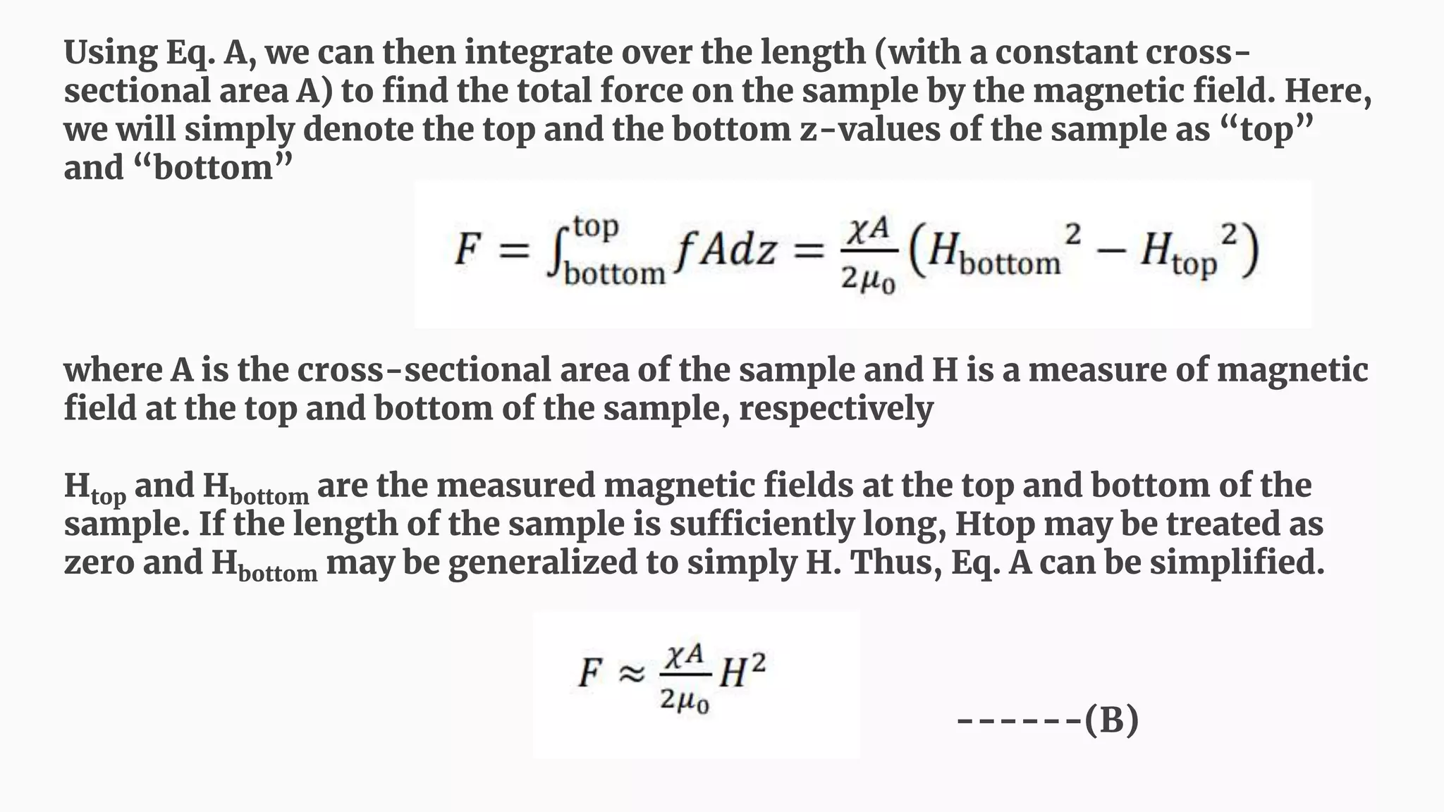 Gouy's method of magnetic susceptibility | PPTX