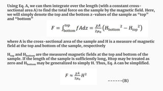 Gouy's method of magnetic susceptibility | PPTX