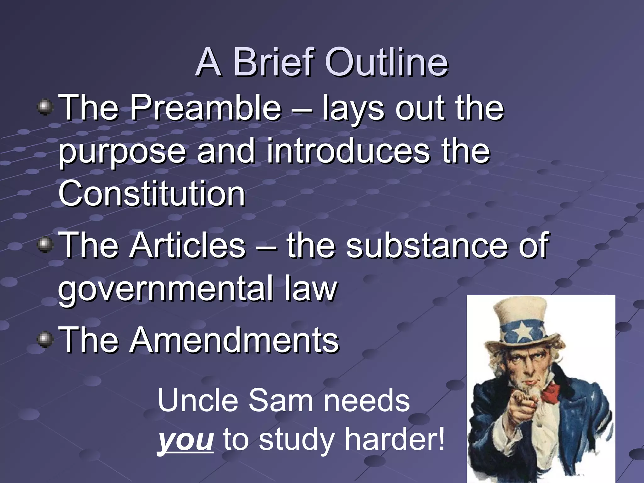 Constitution of the United States of America | PPT | Law