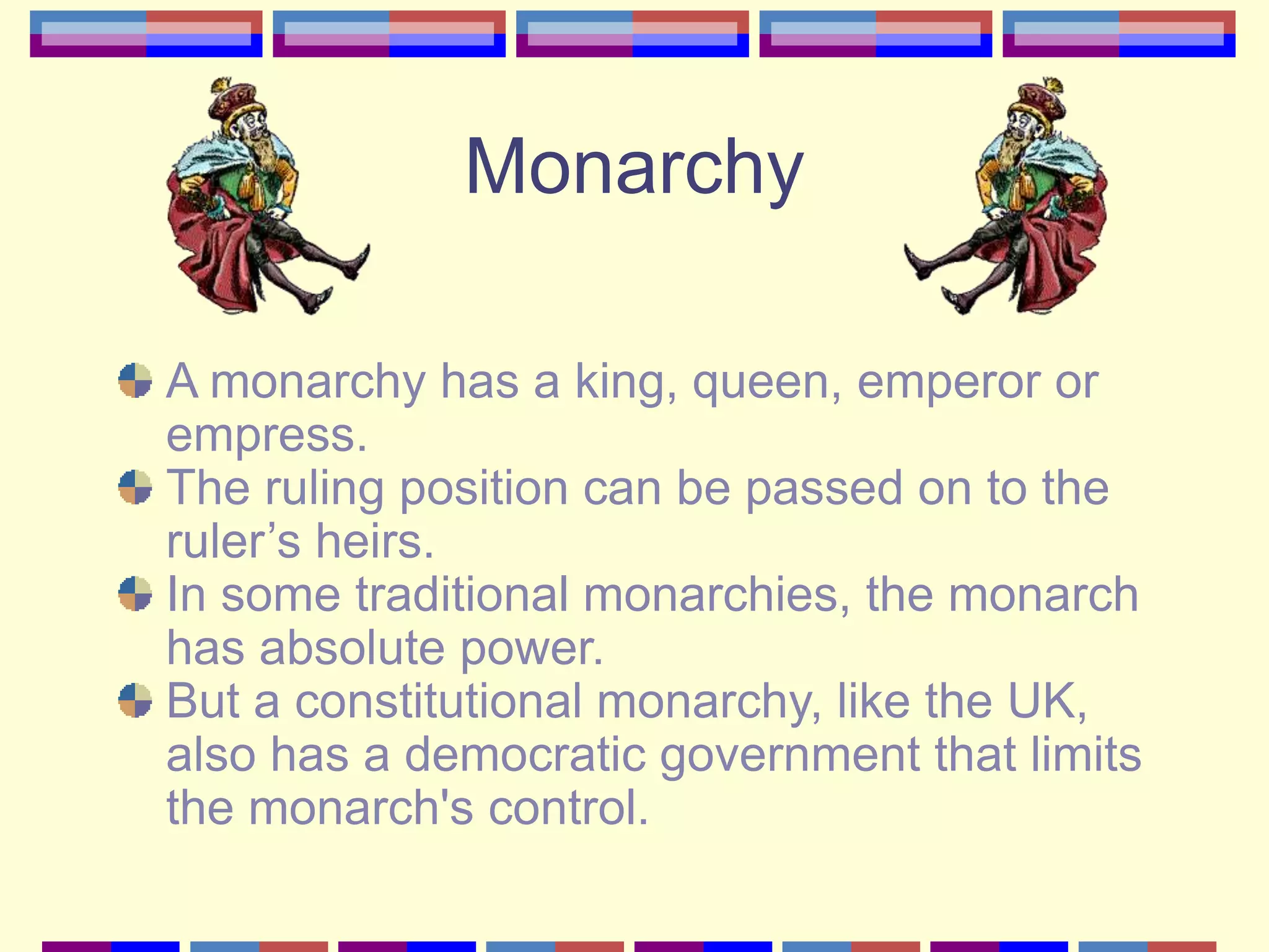 Basic Types of Government | PPTX