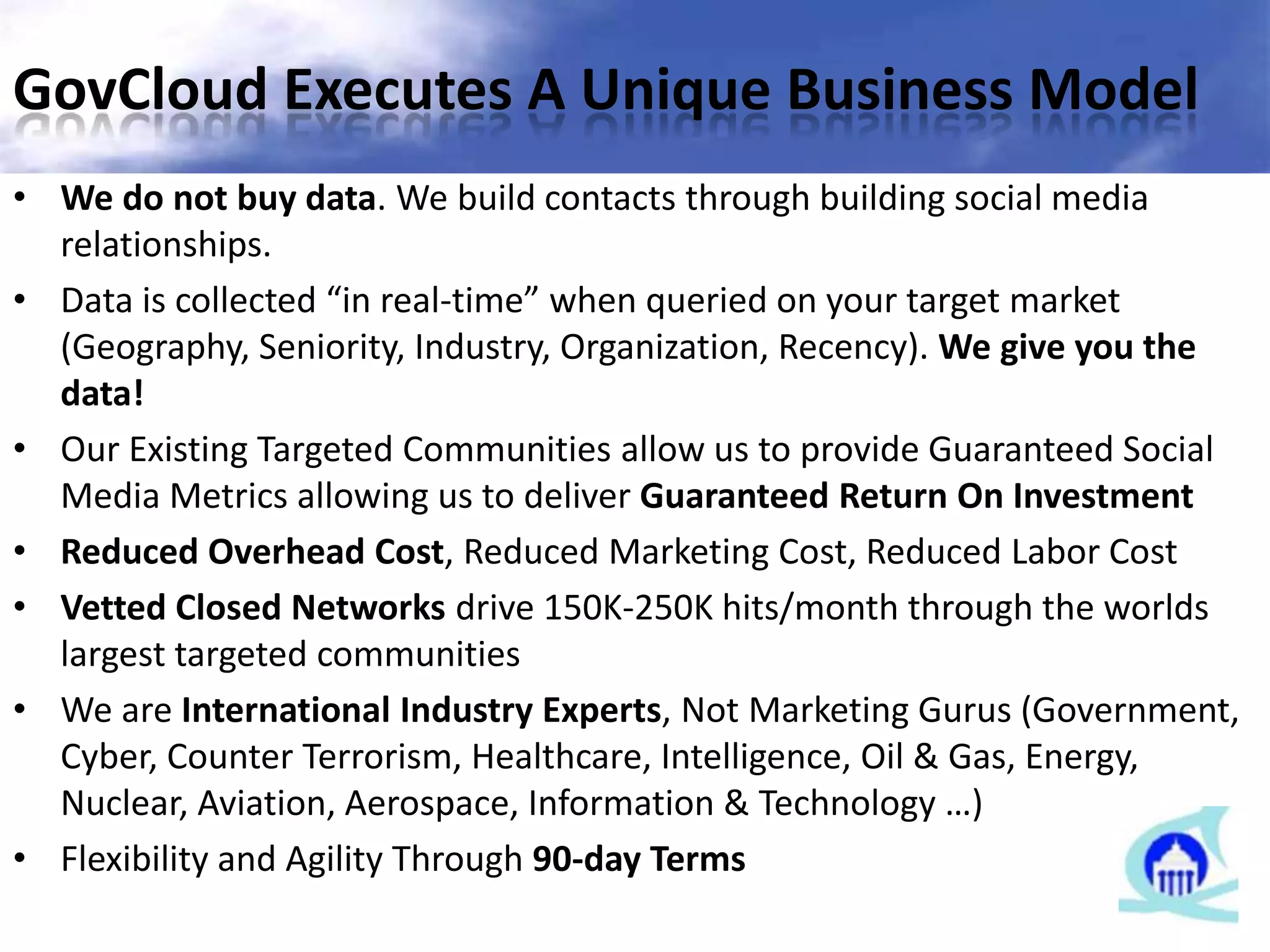 GovCloud Network Overview Presentation | PPT