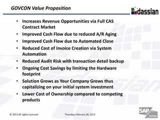 Dassian GOVCON Overview | PPT | Free Download