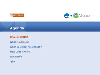 Integrating Drupal and Alfresco using CMIS | PPT