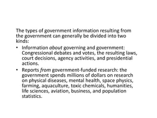 E-LEARN: Government Documents | PPT