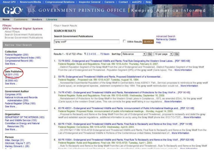 Introduction to Government Documents