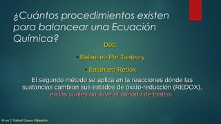 Balanceo de Ecuaciones por Tanteo | ODP