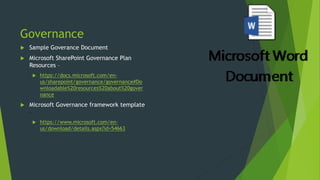 Govenance in MS Teams | PPTX