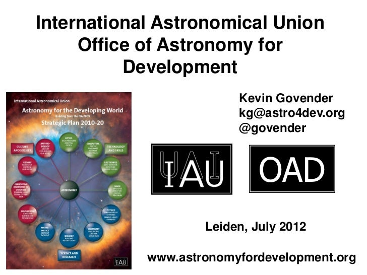 International Astronomical Union - Office of Astronomy for Development