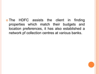 HDFC (Housing development finance corporation) | PPTX