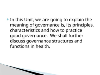GOVERNANCE Leadership and management.pptx