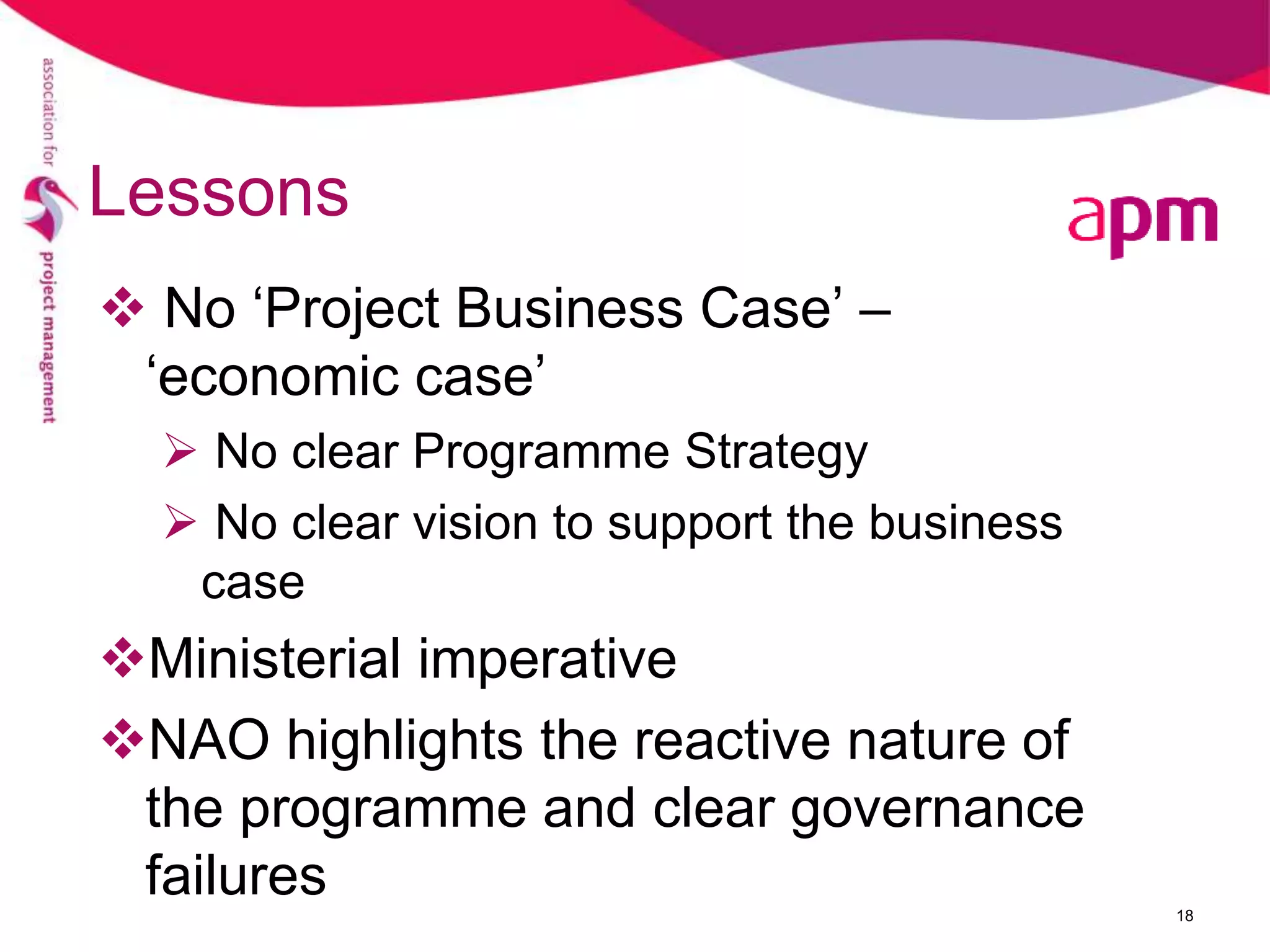 APM Presents - Why project governance and its key principles and ...