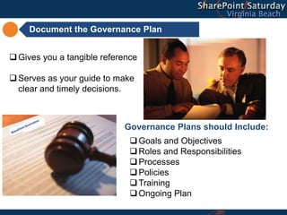 Governance: The what and who for SharePoint | PPTX