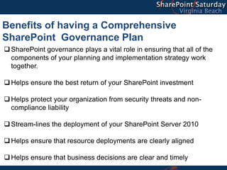 Governance: The what and who for SharePoint | PPTX