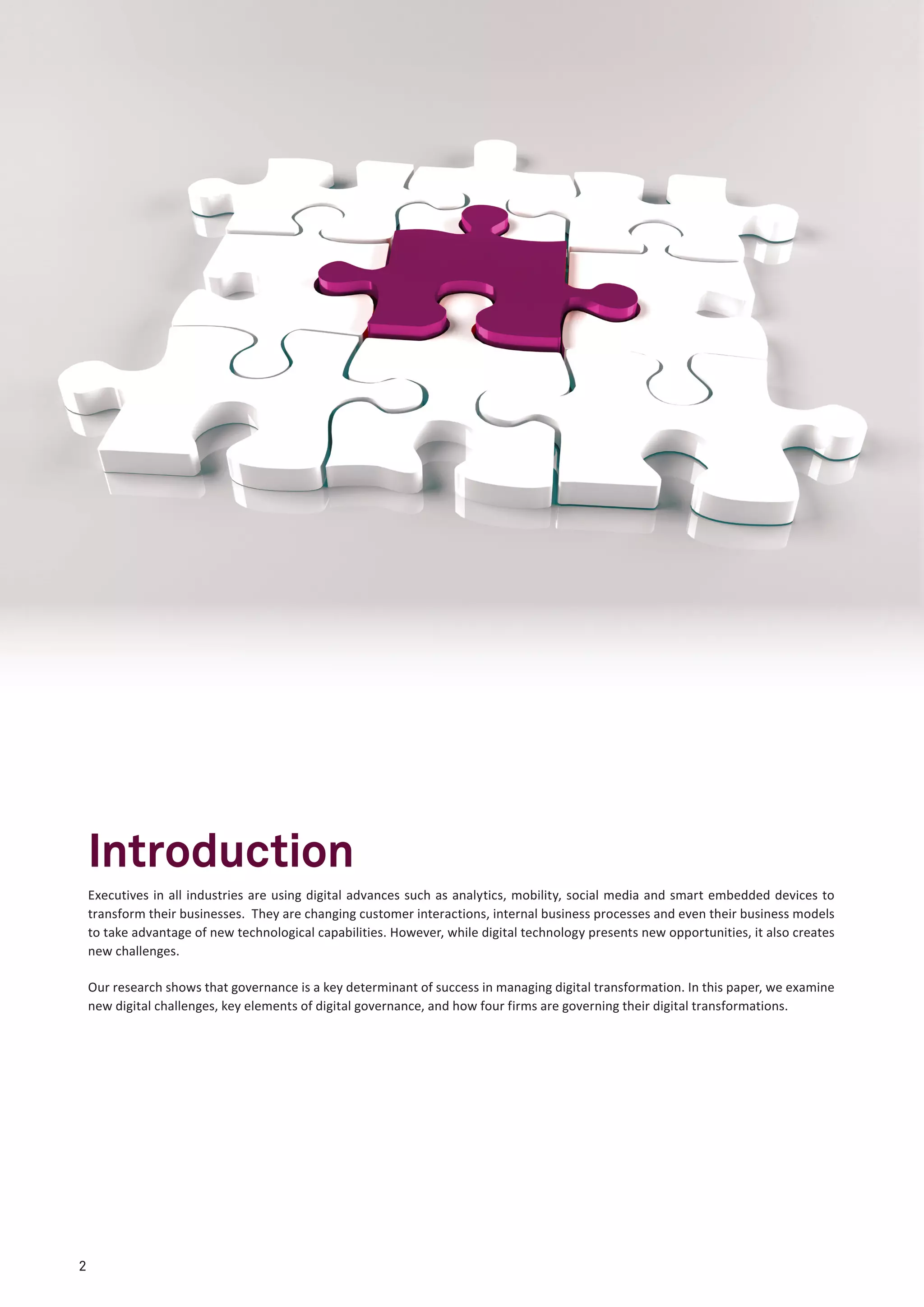 Governance a central component of successful digital transformation ...