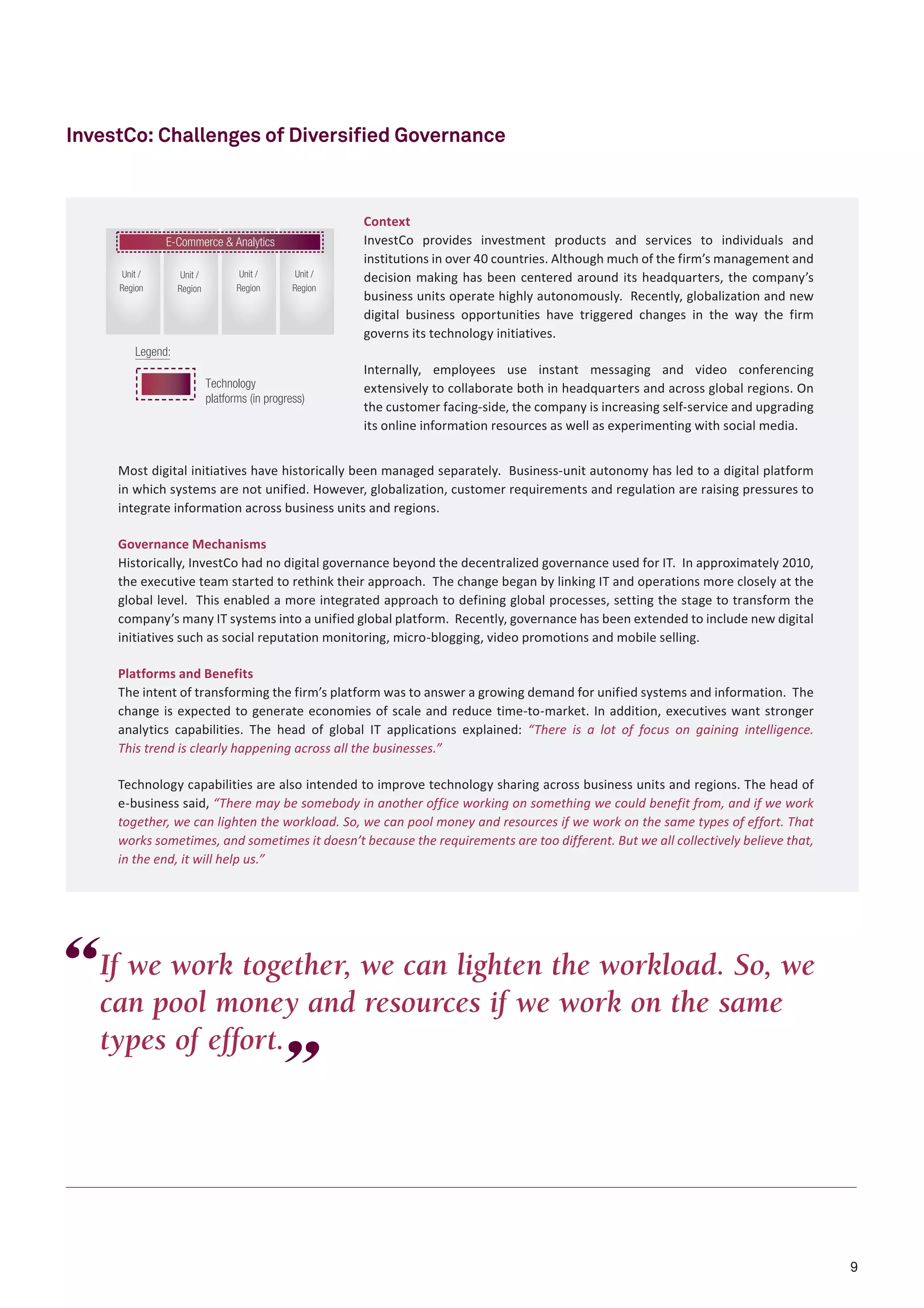 Governance a central component of successful digital transformation ...