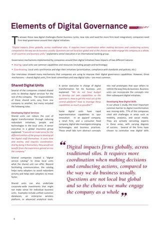 Governance a central component of successful digital transformation ...