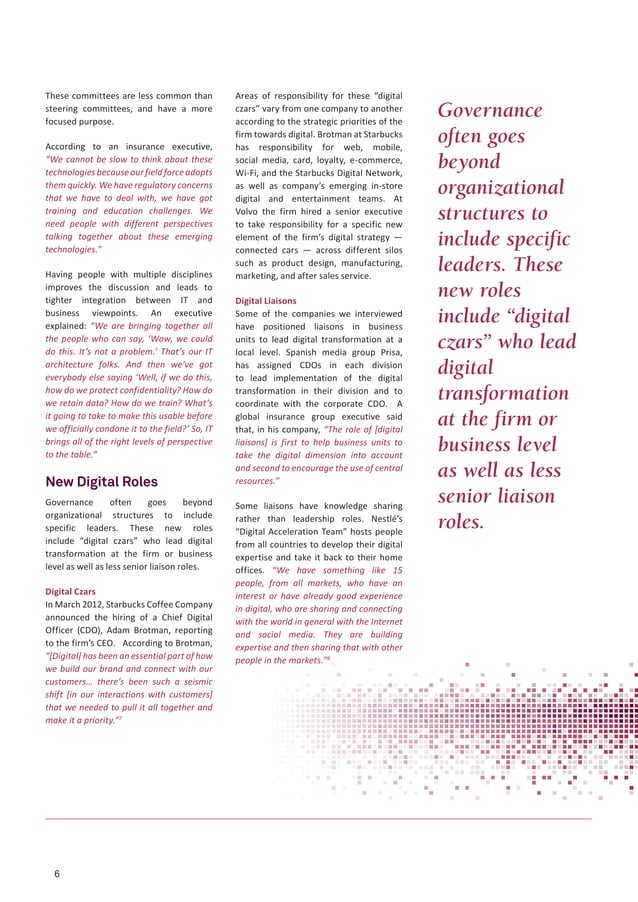 Governance a central component of successful digital transformation ...