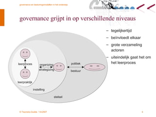 Governance In Onderwijs | PPT