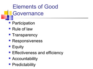 Governance | PPT
