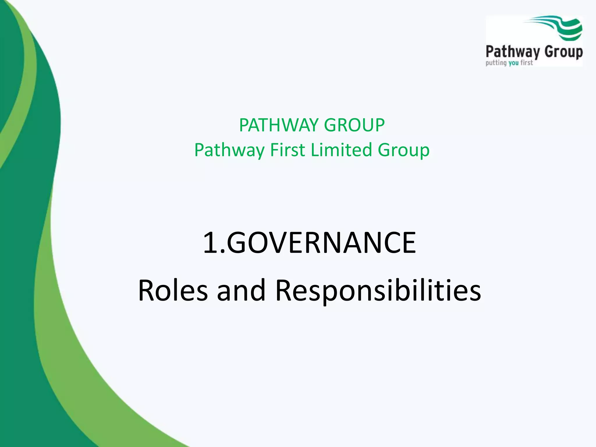Governance - Roles and Responsibilities | PPT