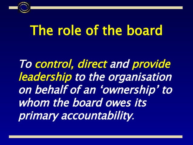 Governance Session | PPT