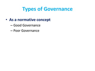 Governance and development | PPTX