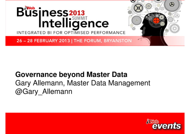 Governance beyond master data | PPT