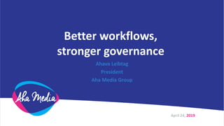 Content Governance and Workflows | PPT