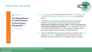 Tax and Governance Case Study - ICTD Learning Portal | PPT | Free Download
